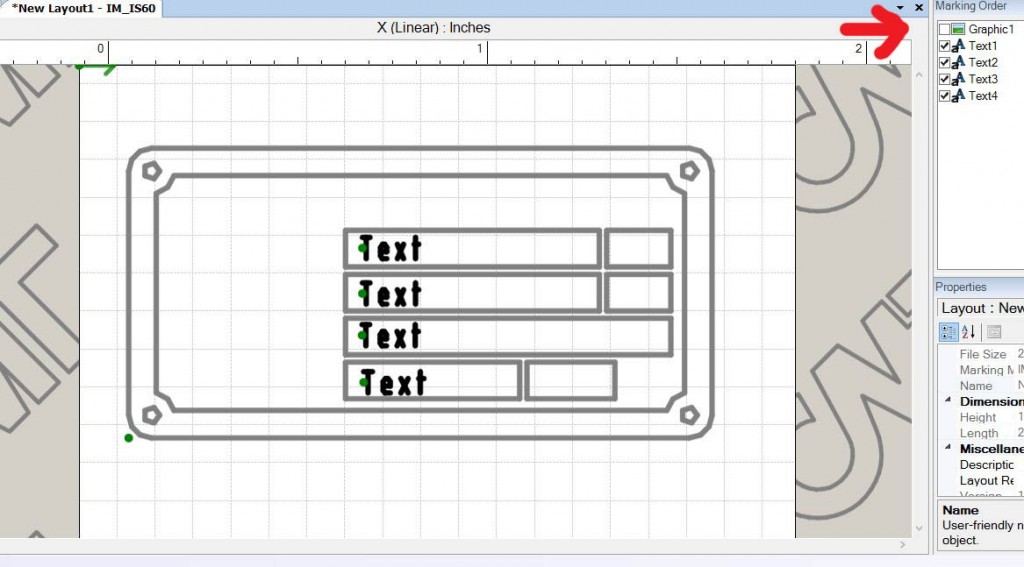 Using CAD images inside I-Mark software to aid in programming ...