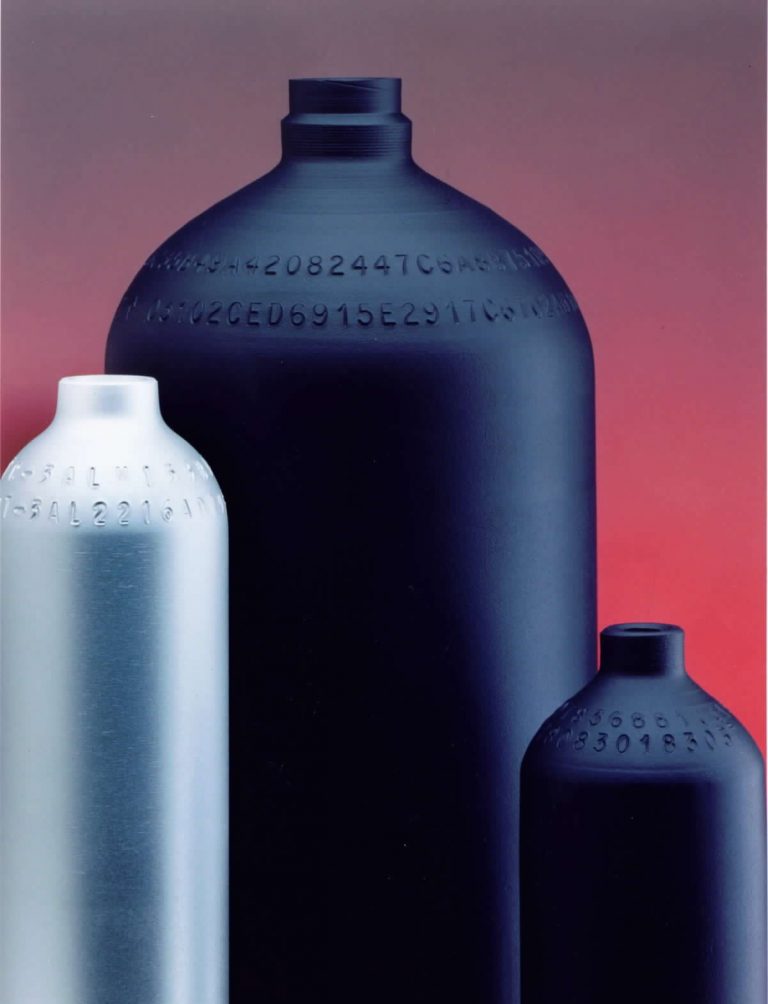 Diameter to Diameter Roll Marking of high pressure bottles ...